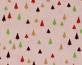 Christmas Fabric Christmas Tree Farm Watercolor Winter - Etsy