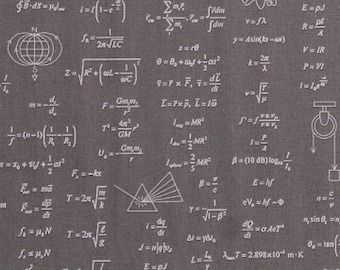 Cotton Science Equations Formulas on Black Physics Math | Etsy