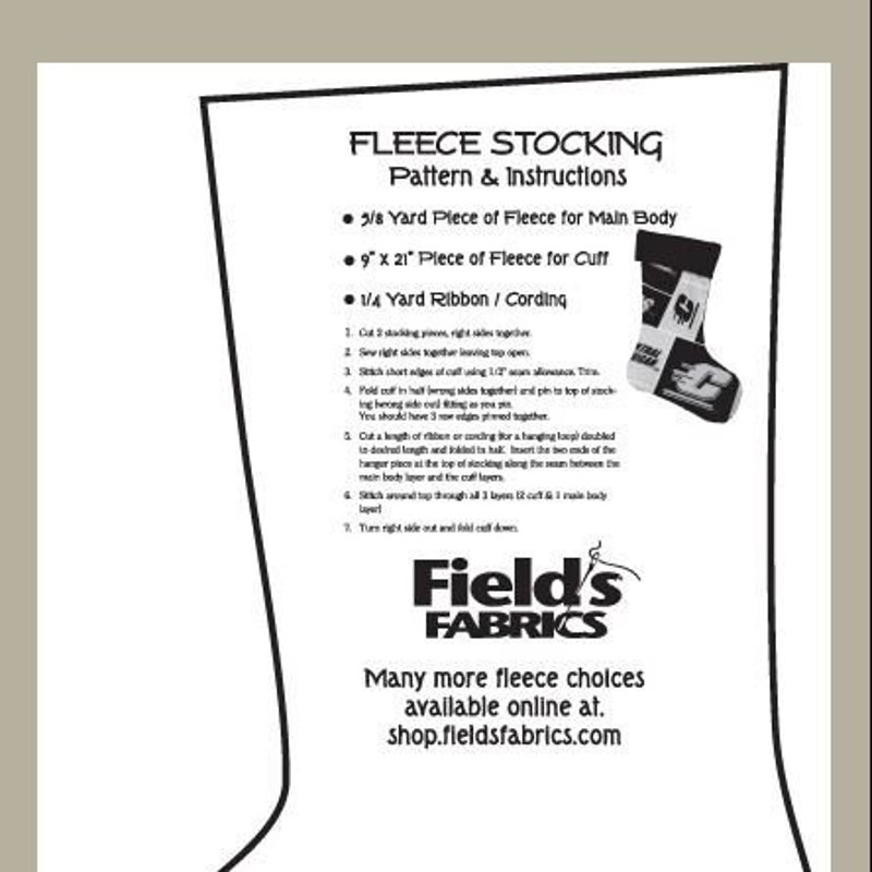 Fleece Stocking - Etsy