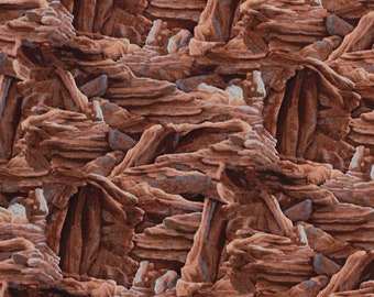 Geometric Earth Tones Fabric Geological Landscapes by Dearchickie ...