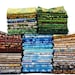 10 Fat Quarters - Assorted Landscape Quilt Nature Grass Birch Bark ...