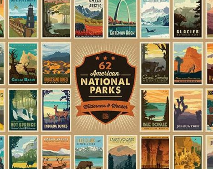 54 X 72 Panel National Parks Wilderness & Wonder 62 American Park ...