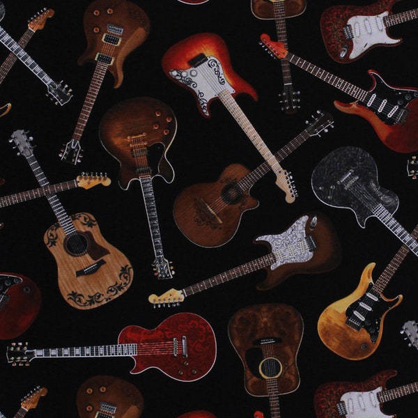 Guitar Fabric - Etsy