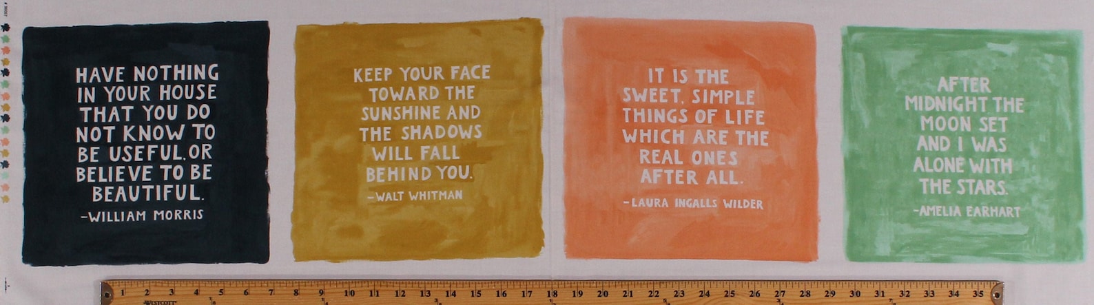 12" X 44" Panel Inspirational Sayings Famous Quotes Words Authors Home ...
