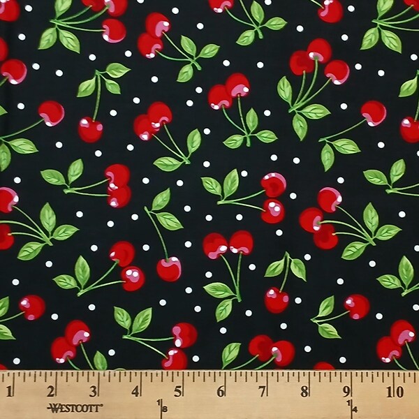Cherry Fabric - Etsy