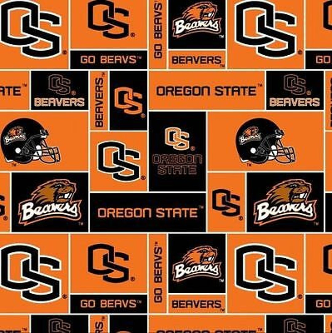 Package of Short Pieces Oregon State Beavers College Fleece Fabric ...