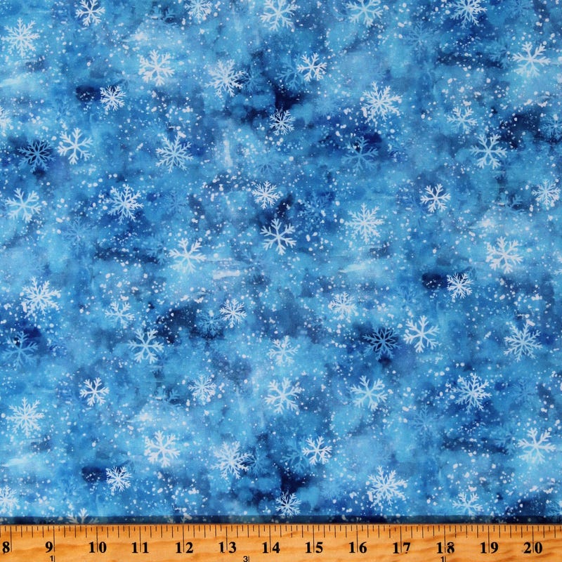 Snowflake Fabric - Etsy