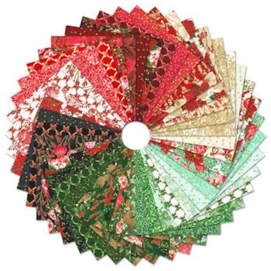 10" Layer Cake Squares Holiday Flourish Festive Finery Holiday ...