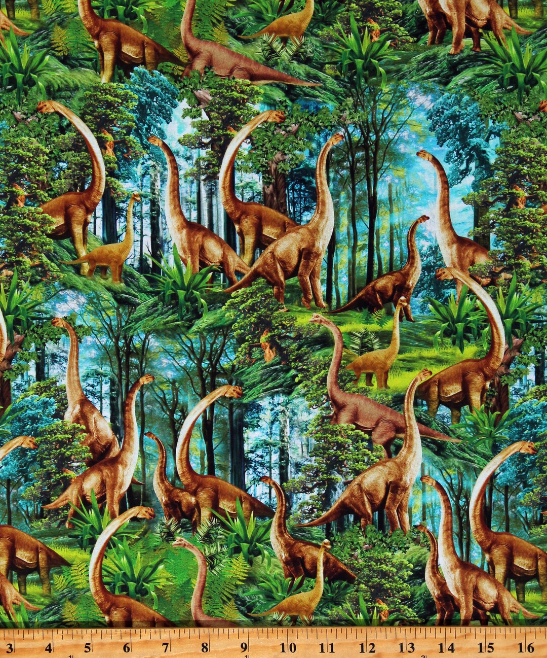 Cotton Brontosaurus in Forest Dinosaurs Dinos Jurassic Animals ...
