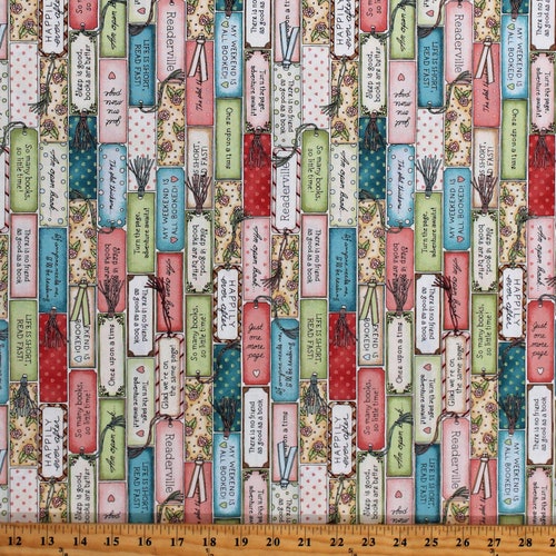 Cotton Bookmarks Reading Quotes Words Books Booklovers - Etsy