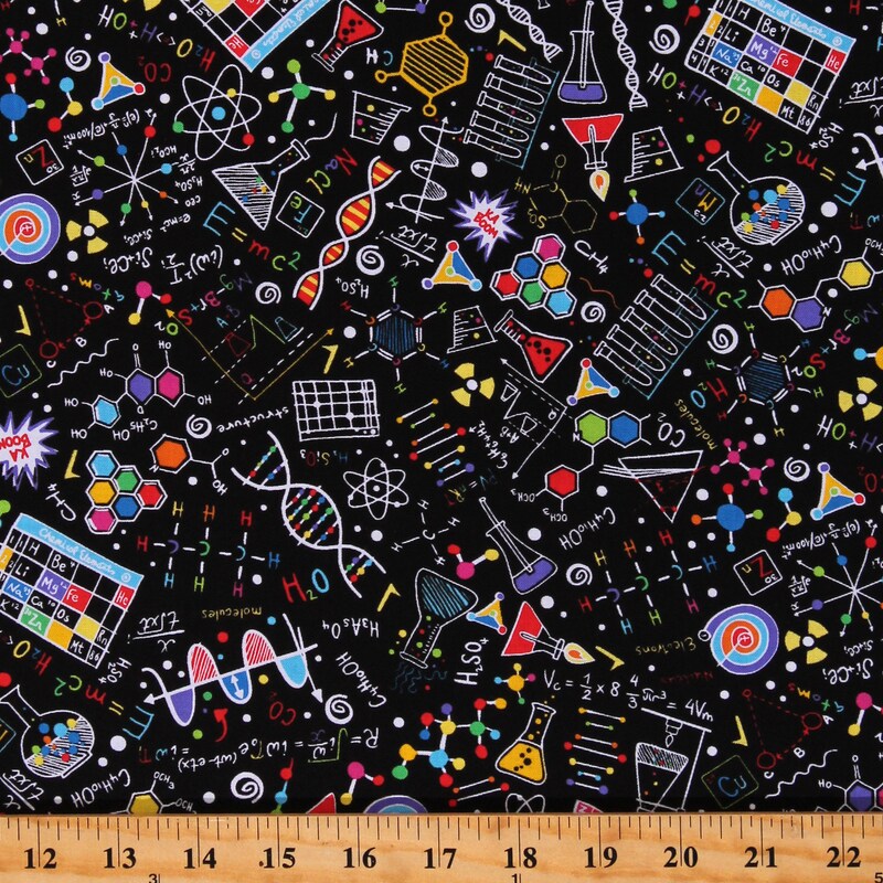 Math Fabric - Etsy