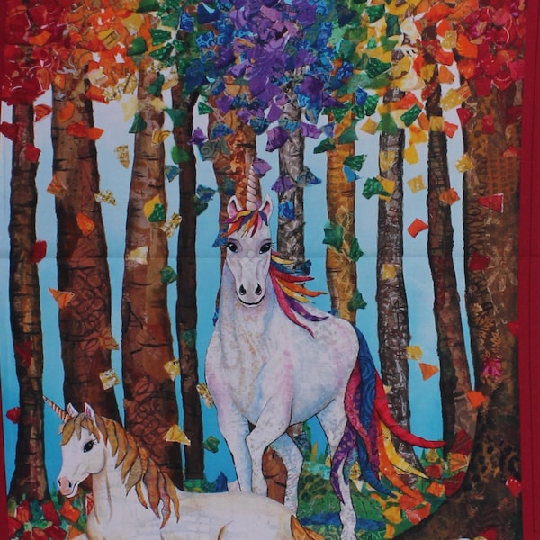 Unicorn Fabric Panel - Etsy
