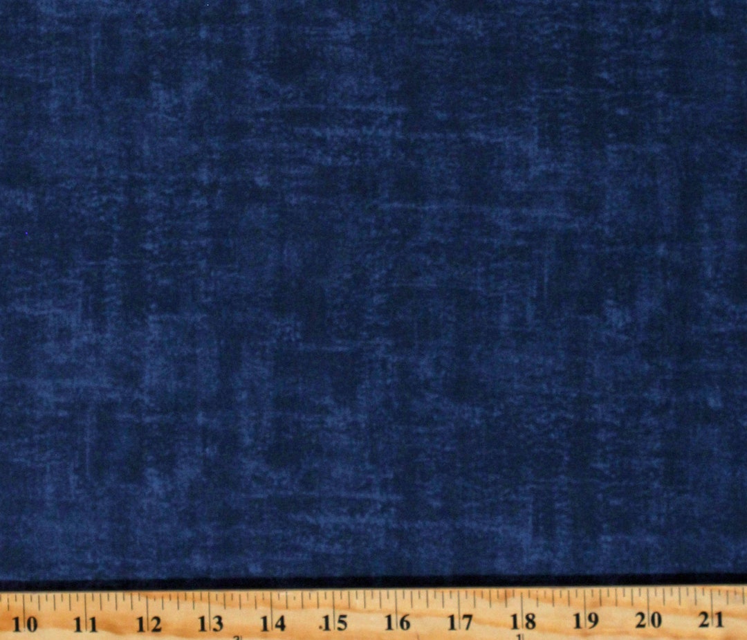 Cotton Dark Navy Blue Denim-look Blender Semi Solid Laura Berringer ...