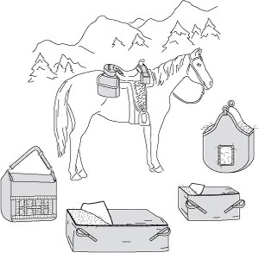 Suitability 7291 Saddle and Hay Bags Equestrian Sewing Pattern - Etsy