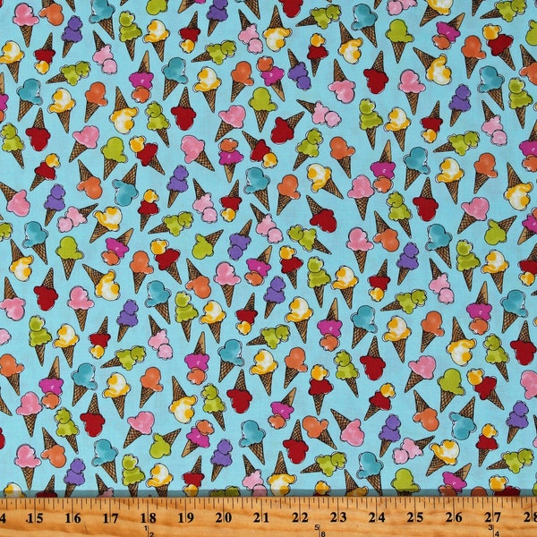 Ice Cream Fabric - Etsy