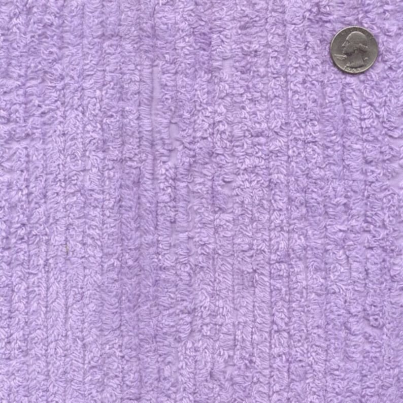 Terry Chenille Lilac (lavender Purple) 57" Wide Cotton Fabric by the ...