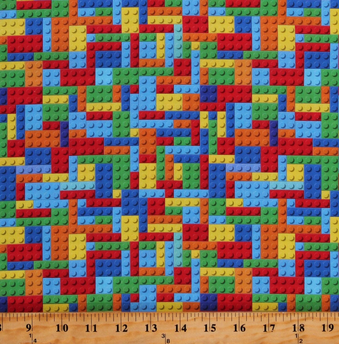 Cotton Building Primary Colors Blocks Construction Toy Bricks Packed ...