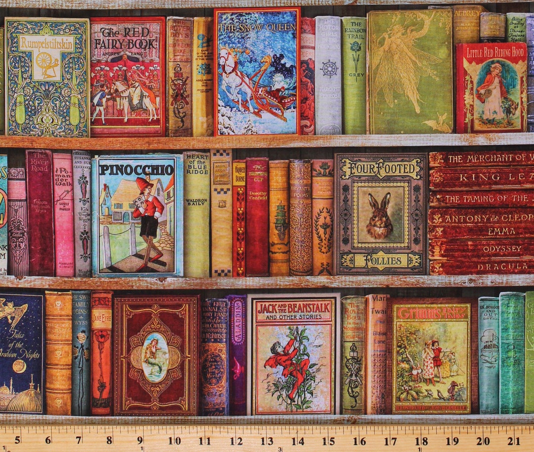 Cotton Library Books Classics Authentic Antique-look Book Covers ...