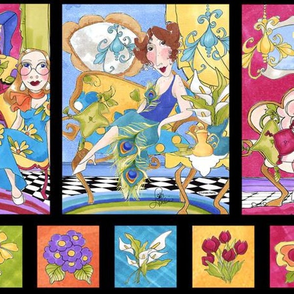 Sitting Pretty Fabric - Etsy