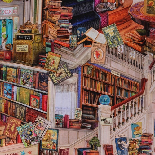 Cotton Library Books Covers Authentic Antique-look Classic - Etsy