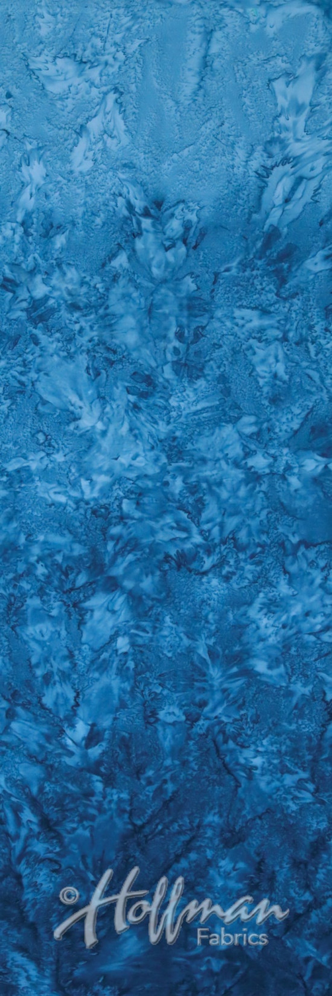 Cotton Batik Ombre Flax Blue Mottled Style Hand-dyed Bali Batiks ...
