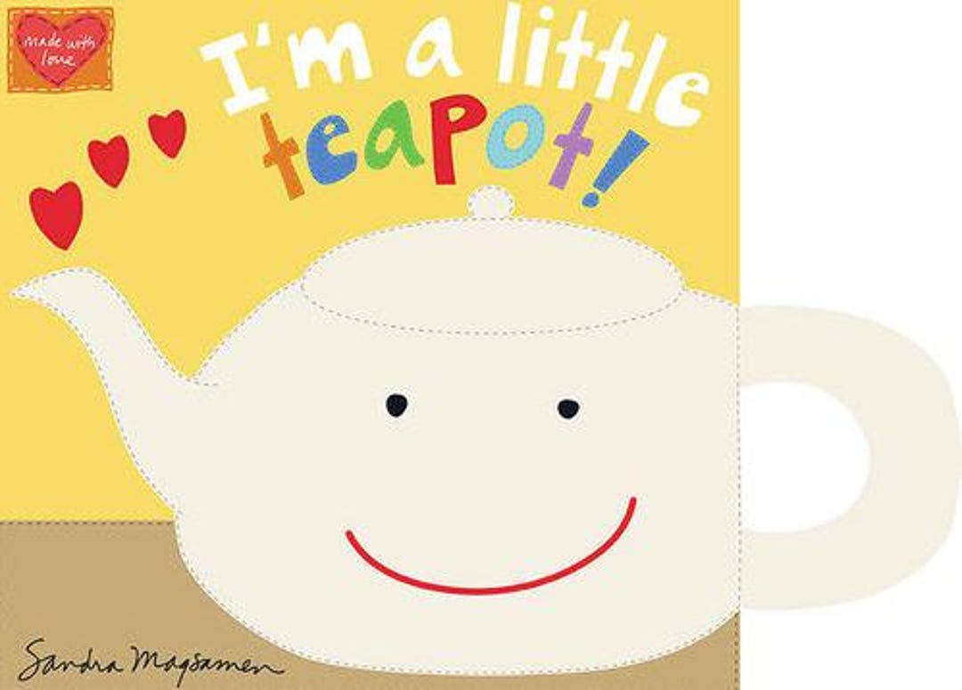 36" X 44" Panel I'm A Little Teapot Children's Soft Book Huggable and ...