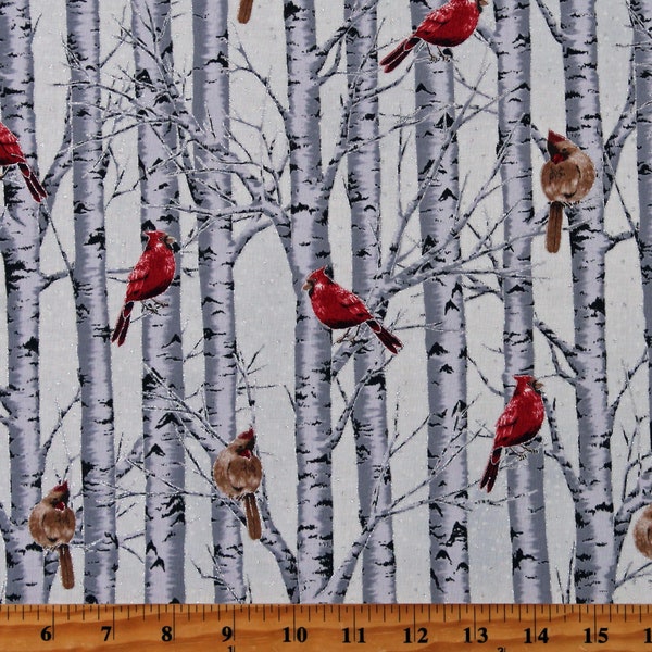 Cardinal Fabric - Etsy