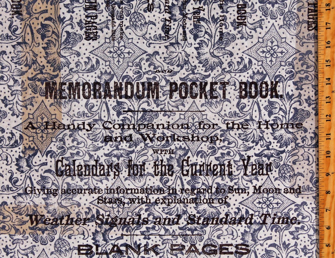 108" Wide Tim Holtz Eclectic Elements Quilt Backing Memorandum Script ...