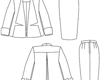 Trapeze Jacket Pattern - Etsy