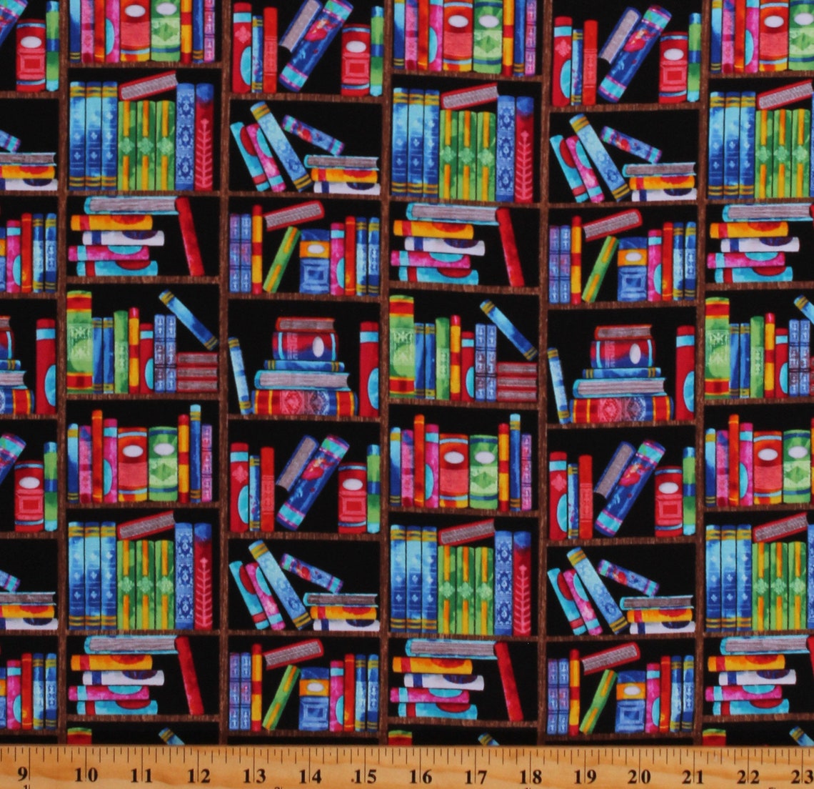 Cotton Shelves Books Bookshelves Library Bindings Stacks - Etsy