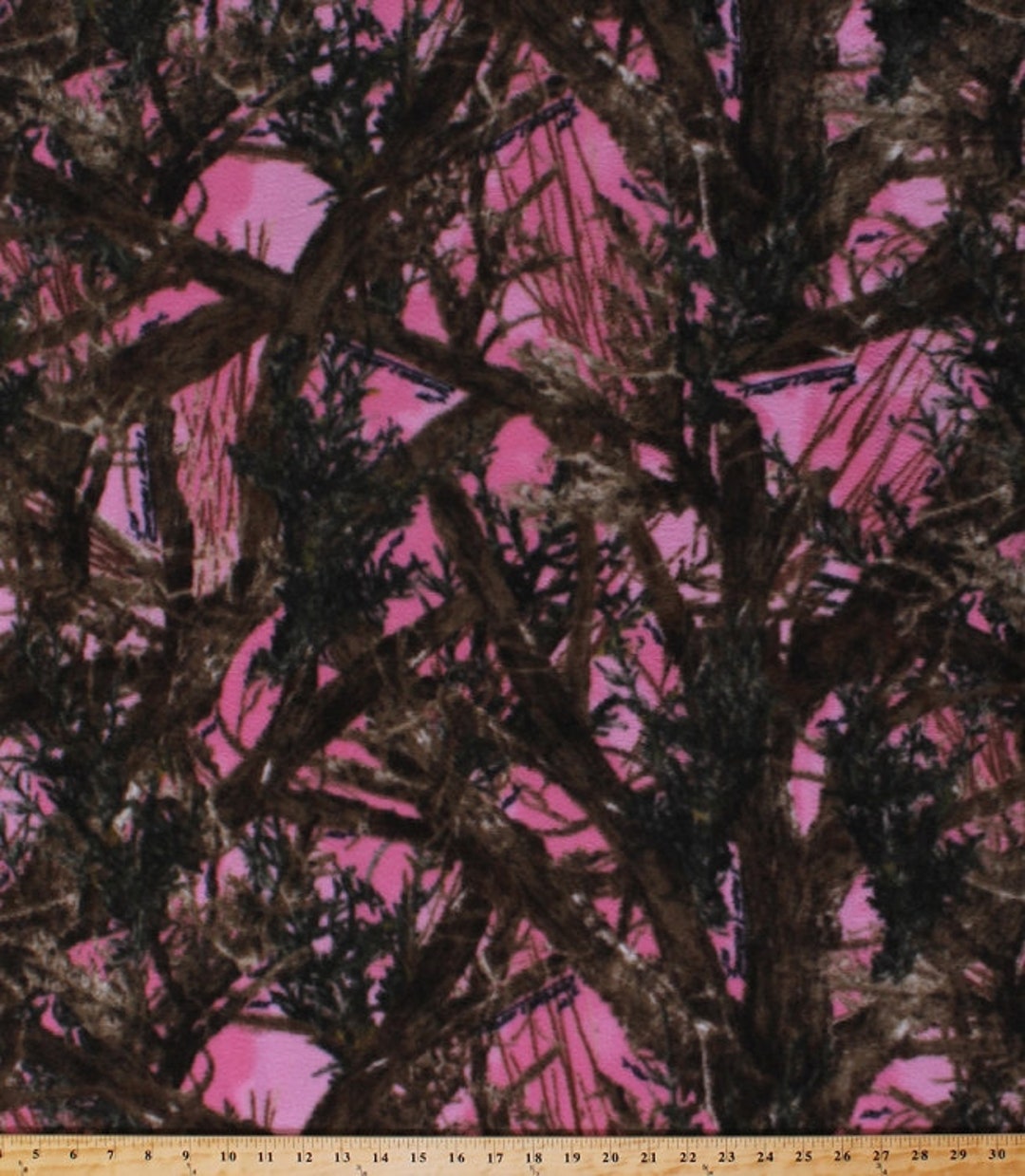 Fleece True Timber Pink Camouflage Camo Trees Tree Branches Woods ...
