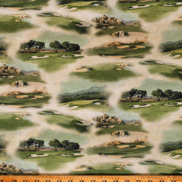 Golfing Fabric - Etsy