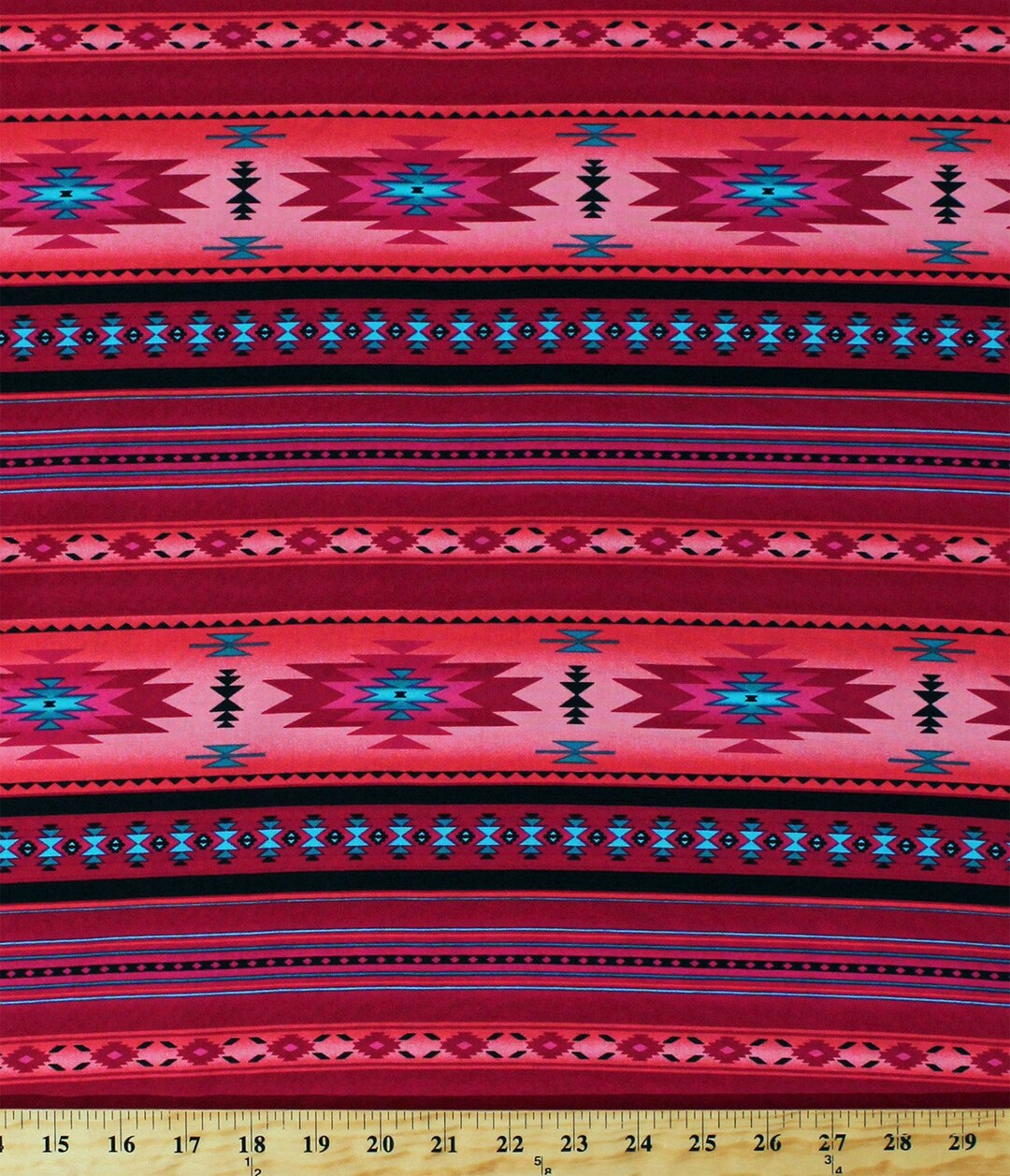 Cotton Pink Southwestern Stripe Aztec Southwest Tribal Native American ...