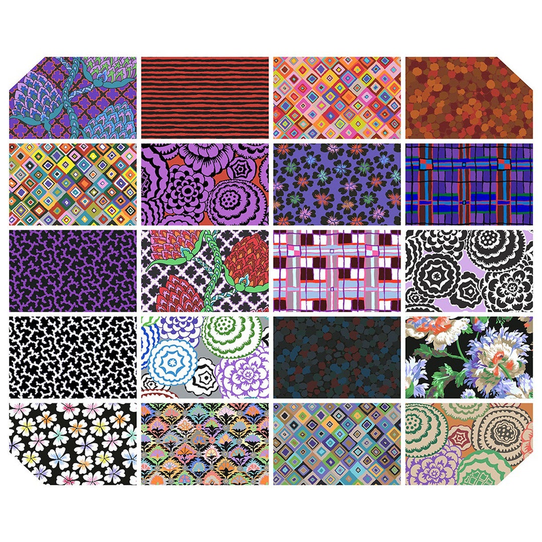Fat Quarter Bundle - Kaffe Fassett Collective February 2024 Floral Freespirit 20 Count Fat ...