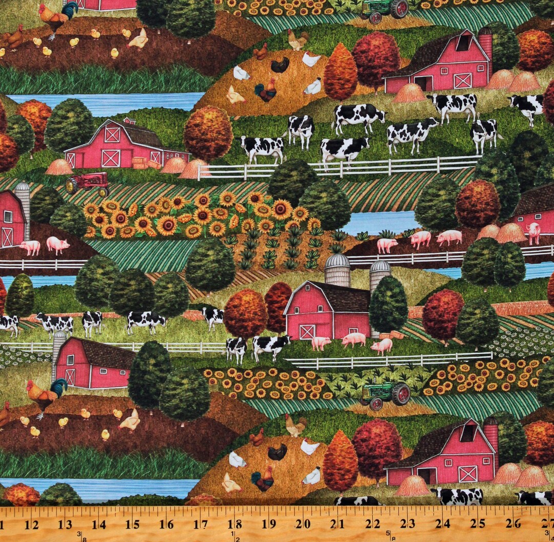 Cotton Farms Farming Fields Sunflowers Animals Greener Pastures Green ...