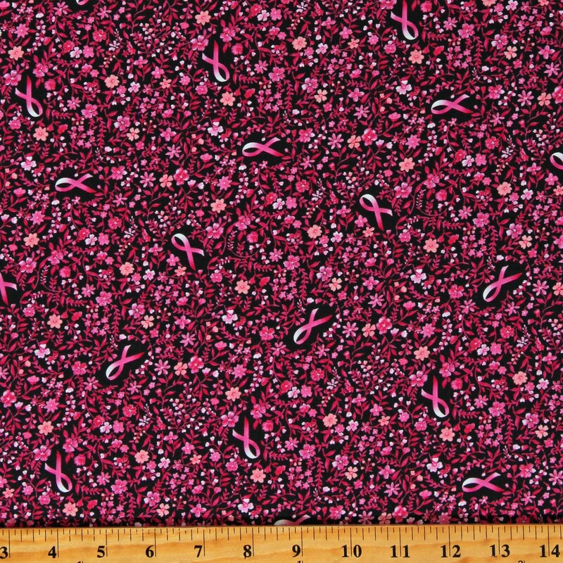 Breast Cancer Fabric - Etsy