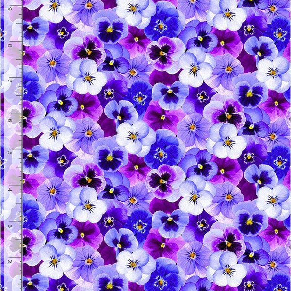 Pansies Fabric - Etsy