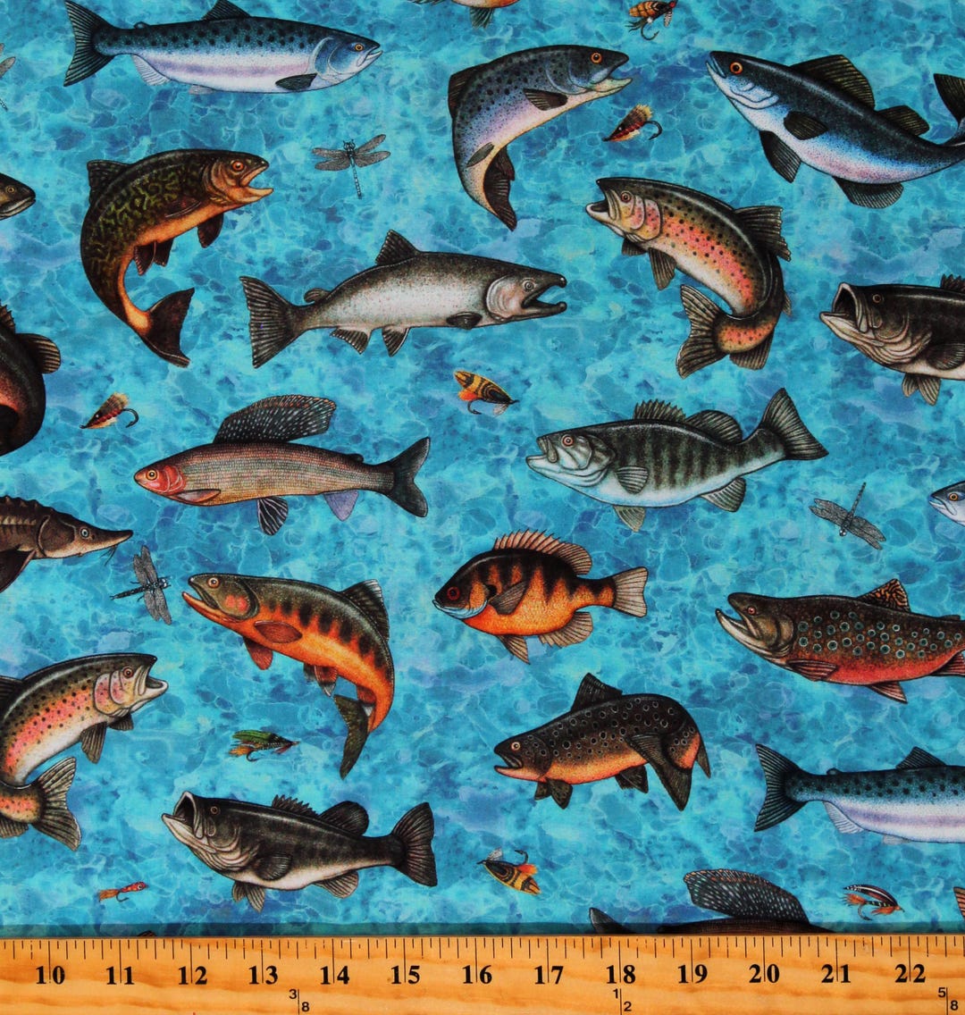 Cotton Fish Tails Fishes Water Lures and Baits Fishing Blue Cotton ...