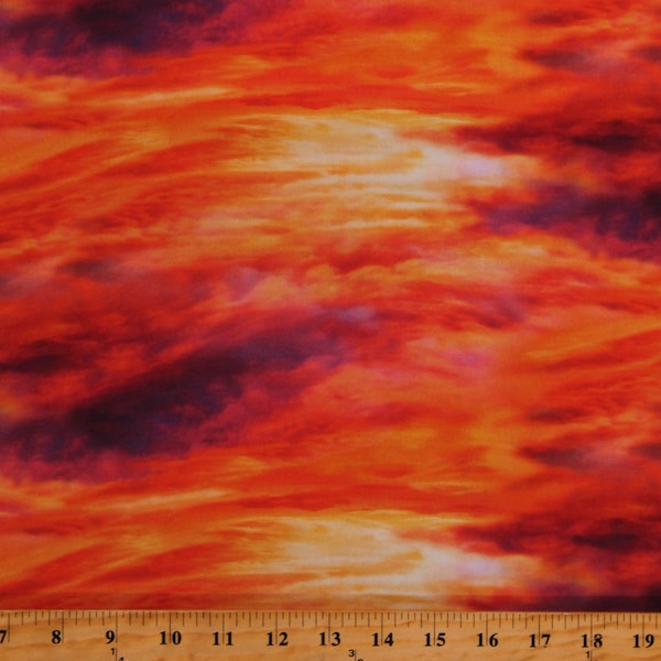 Sunset Fabric - Etsy