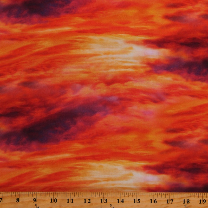 Sunset Fabric - Etsy