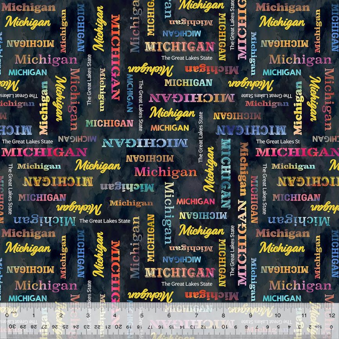 Cotton Words Michigan Shop Hop 2024 Great Lakes State of Michigan ...
