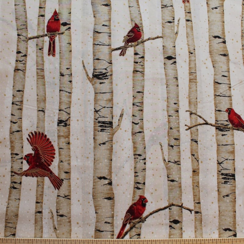 Cardinal Fabric - Etsy