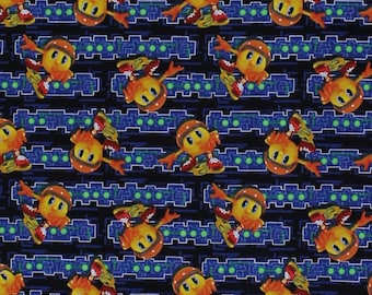 Pac-man Multi Cotton Quilting Fabric Panel - Etsy