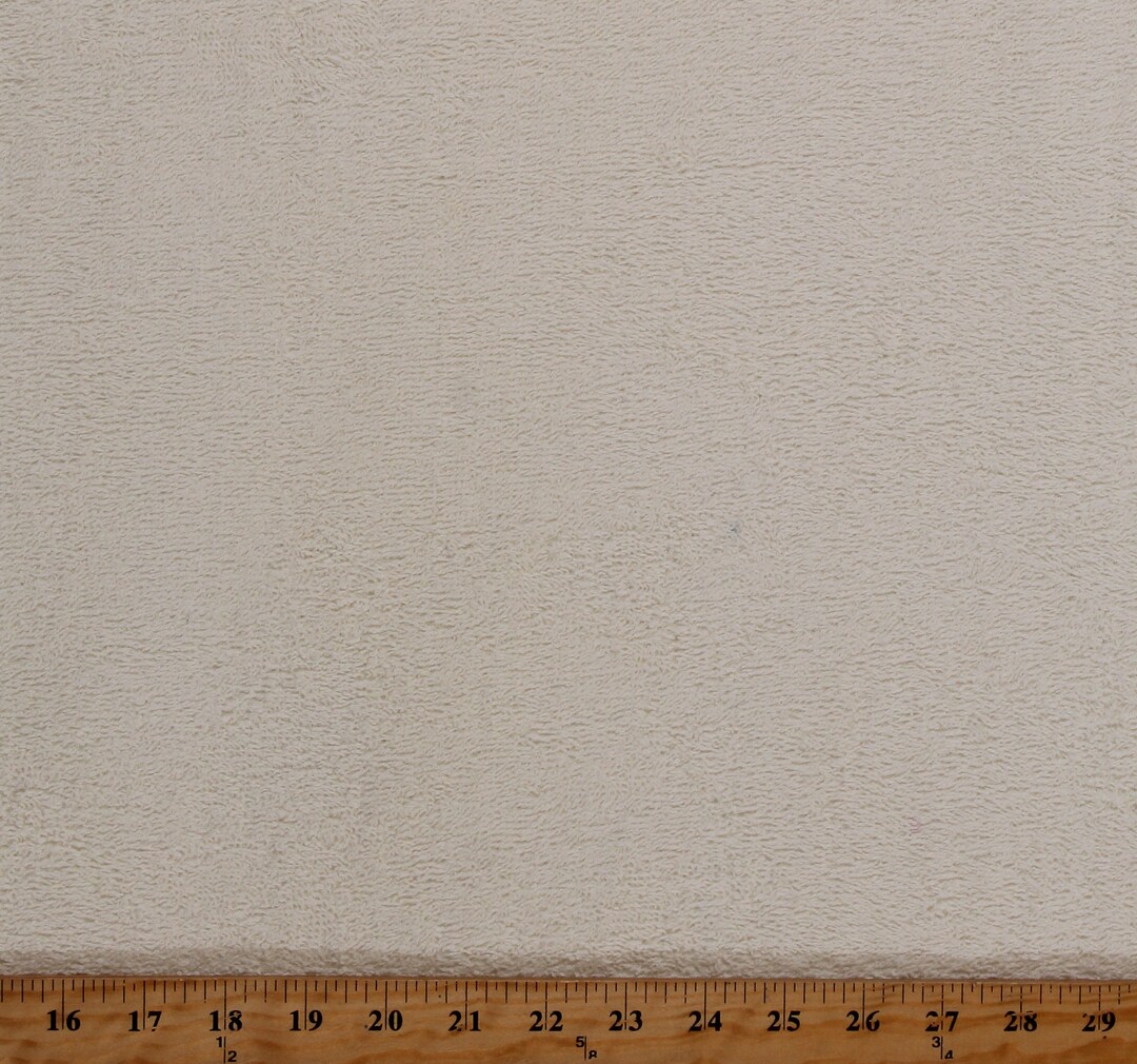 Terry Cloth Ivory 45" Wide Absorbent Cotton Fabric by the Yard (2391r ...