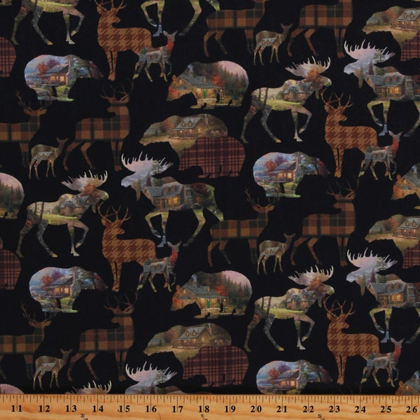 Moose Fabric - Etsy