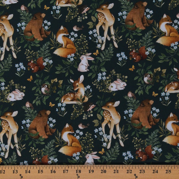 Fawn Print Fabric - Etsy