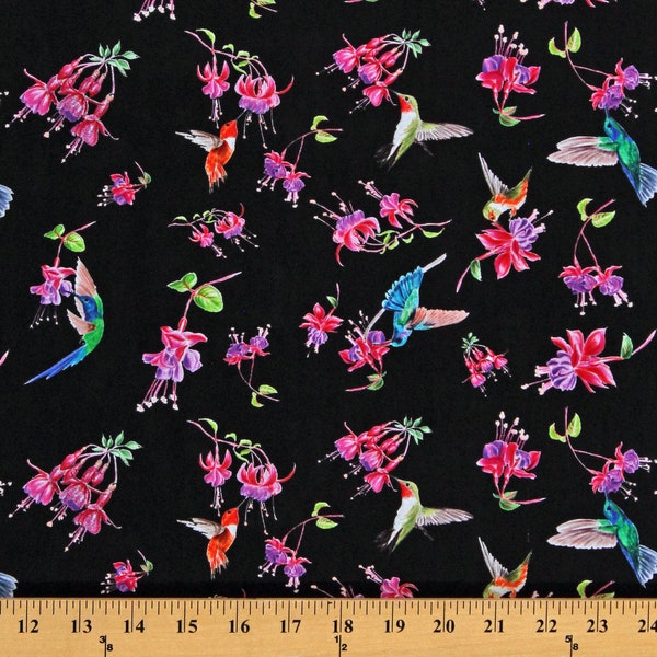 Hummingbird Fabric - Etsy