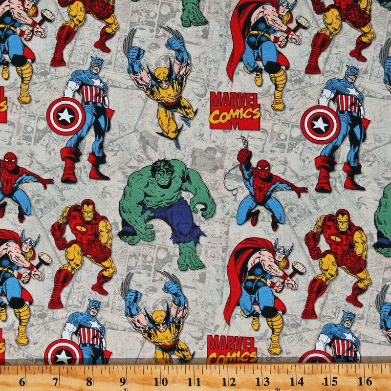 Super Hero Fabric - Etsy