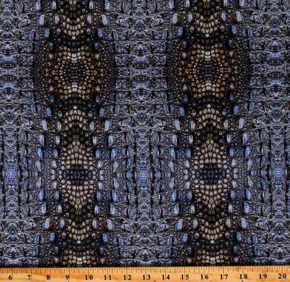 Cotton Crocodile Skin Crocodiles Reptiles Animals Skin Prints | Etsy