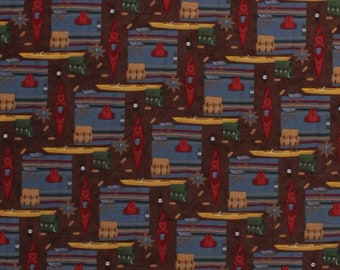 Campfire Fabric Camping Crew Pebble Fire Cotton and Steel RJR - Etsy